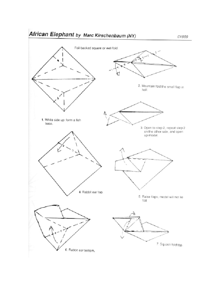 Origami - African Elephant | PDF