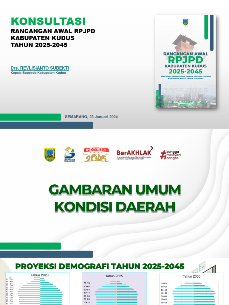 Paparan Ranwal RPJPD Kepala Bappeda Konsultasi Provinsi | PDF