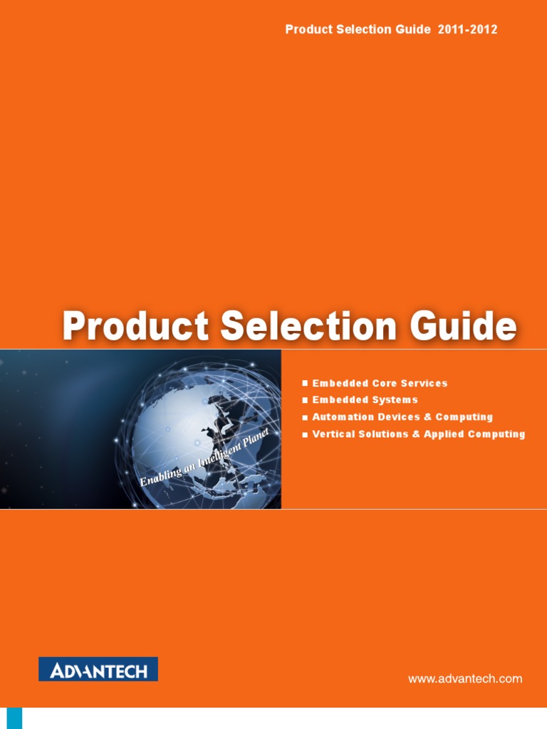 Advantech Product Selection Guide | PDF | Embedded System | Personal Computers