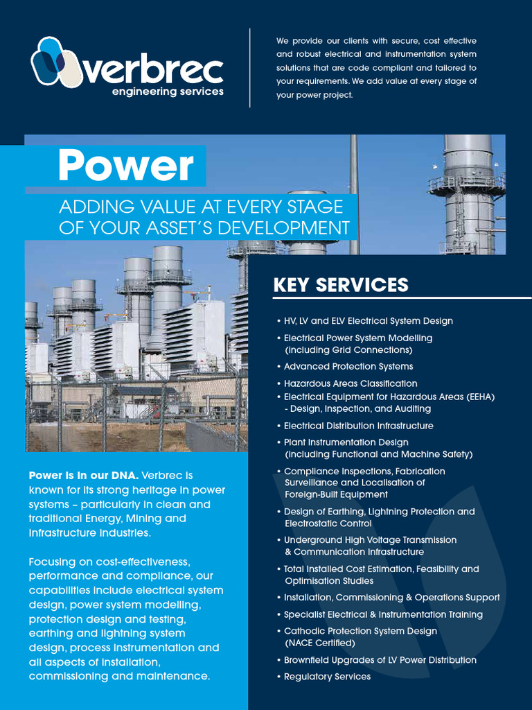 Verbrec - Cap Statement - Power | PDF | High Voltage | Renewable Energy