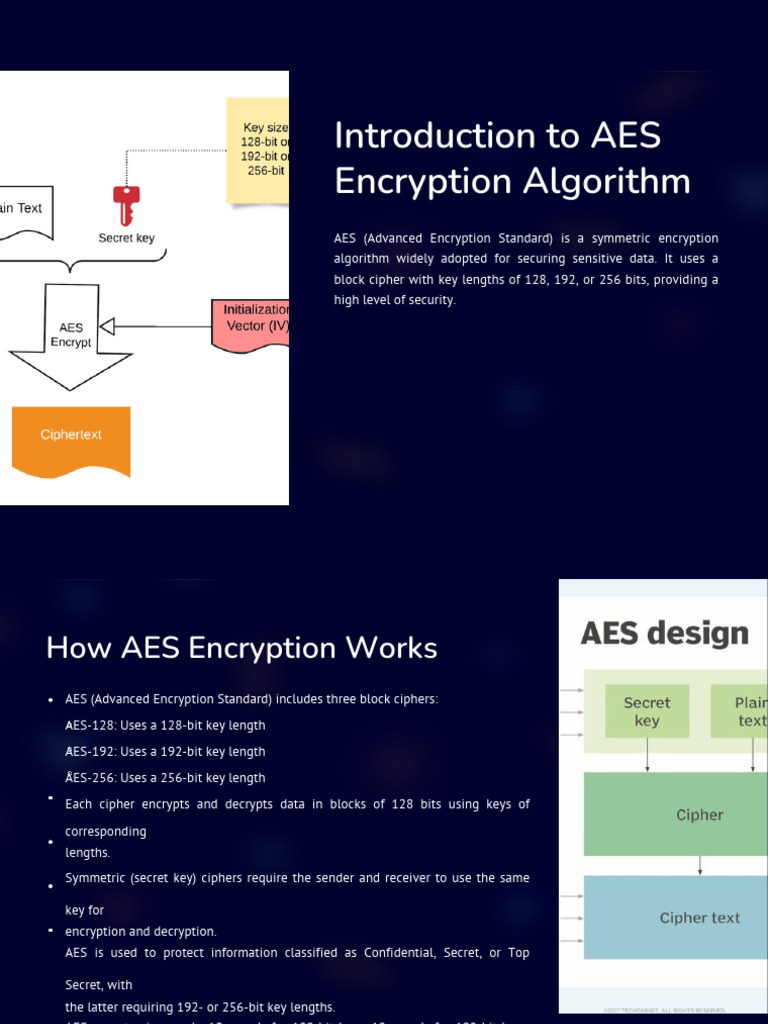 Aes Presentation-Group 1 | PDF | Cryptography | Key (Cryptography)