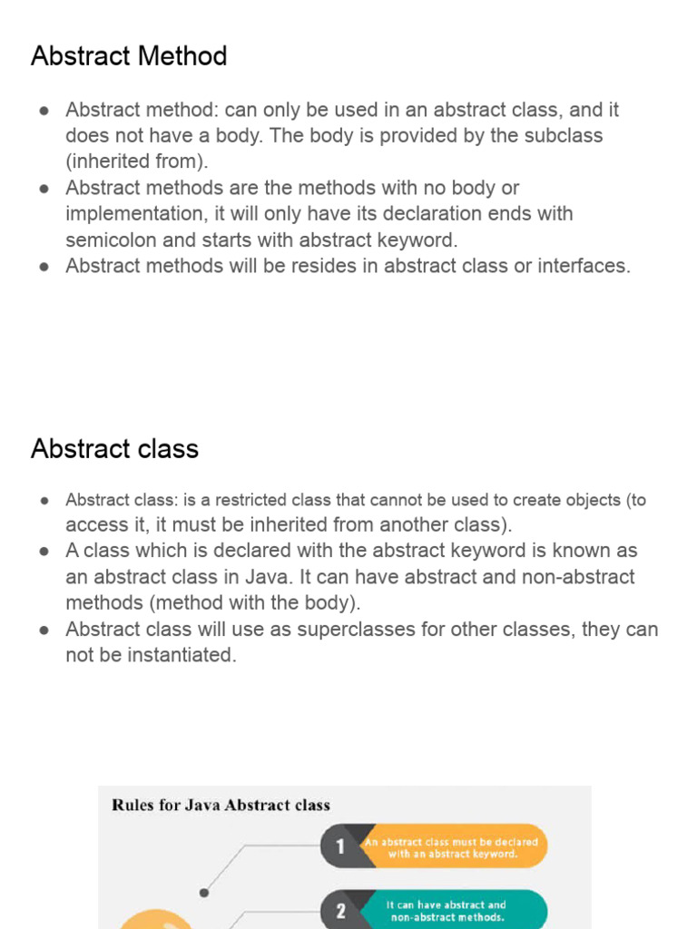 Abstract Method and Classes | PDF