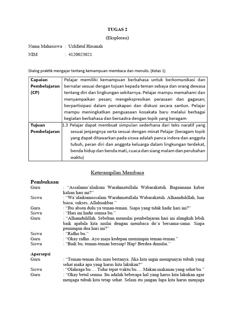 Uzlifatul Hasanah - Eksplorasi Konsep - Literasi Dasar - T1. | PDF Uzlifatul Hasanah - Eksplorasi Konsep - Literasi Dasar - T1. | PDF