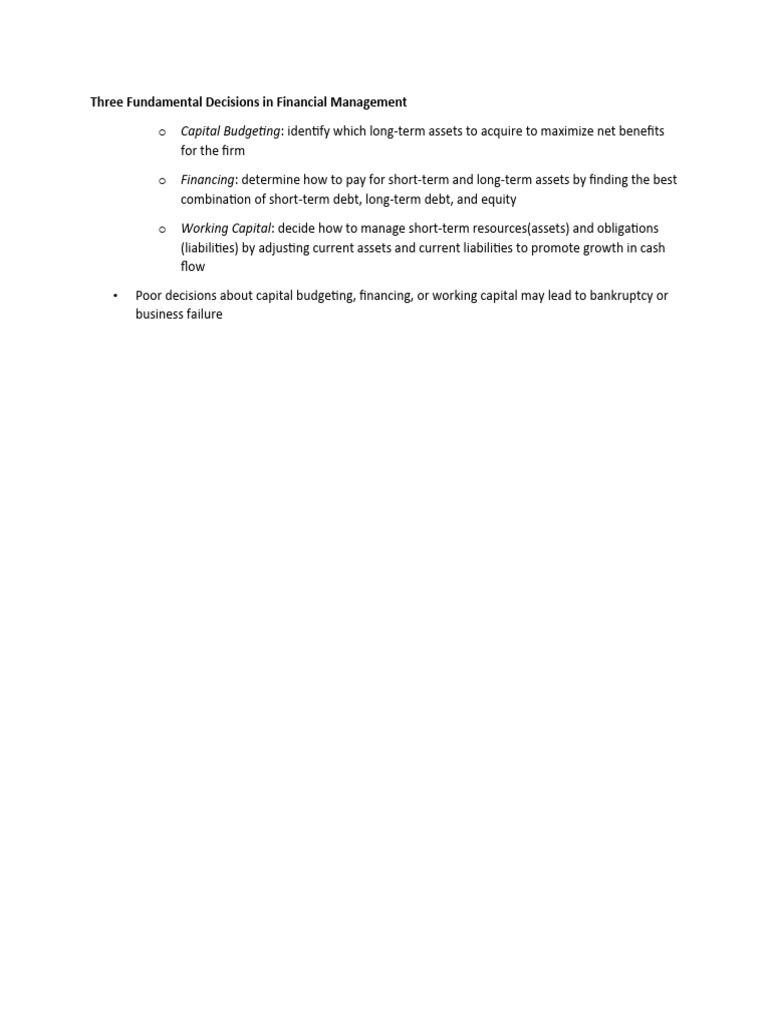 Financial Management Essentials | PDF | Career & Growth | Finance ...