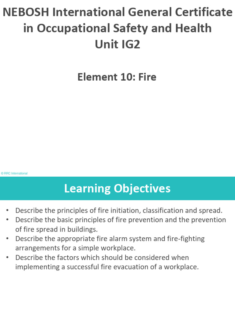 IG2 Element 10 | PDF | Fires | Combustion