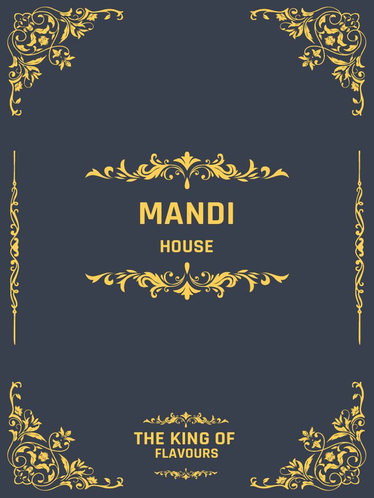 Black Vintage Style Cocktail Menu | PDF