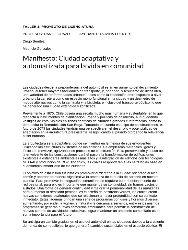 Manifiesto y Imagenes | PDF