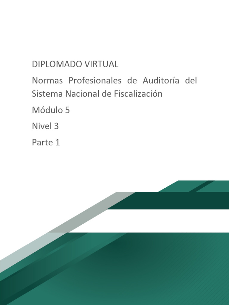 Módulo5 1 | PDF | Auditoría | Contralor