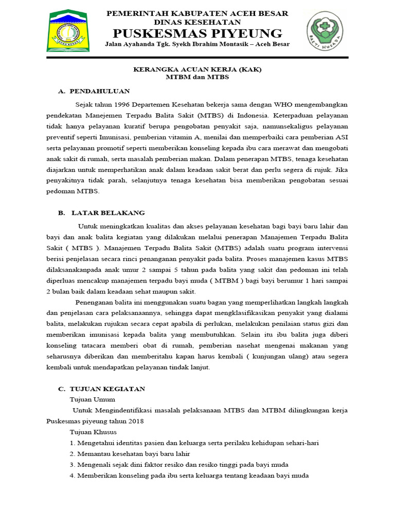 Kak MTBS | PDF