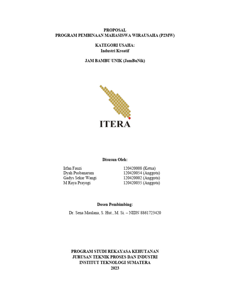 Proposal Jambu | PDF