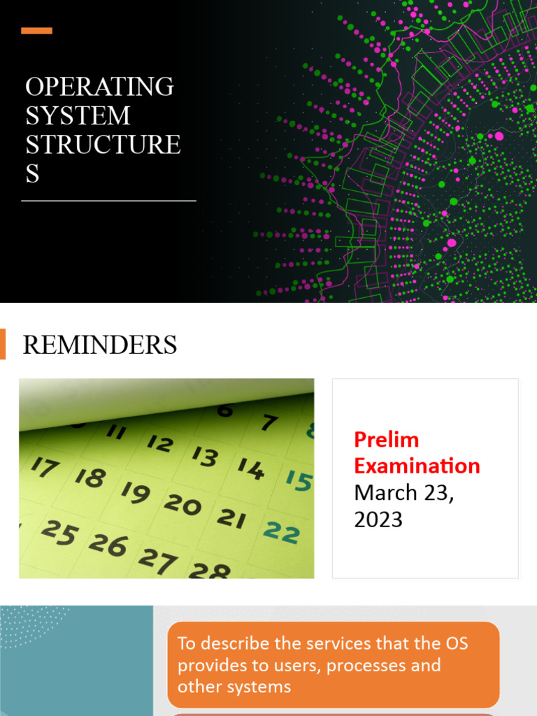 Week 2 - Operating System Structures | Download Free PDF | Kernel (Operating System) | Operating ...