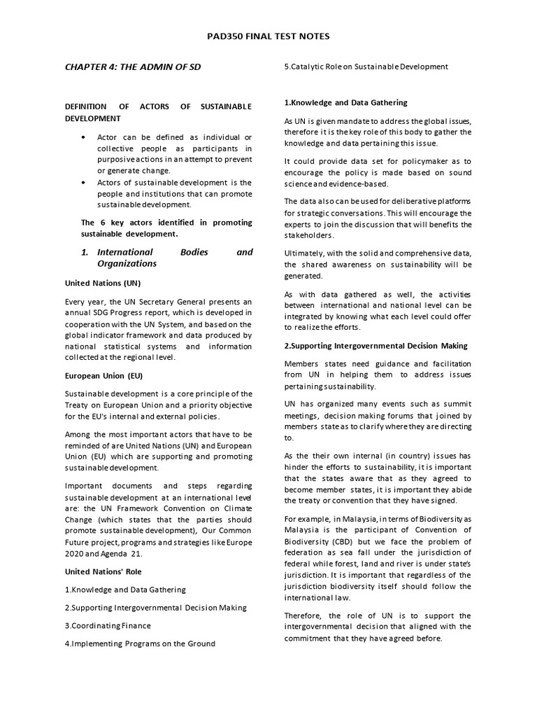 Pad350 Final Test | PDF | Sustainability | Advocacy Group