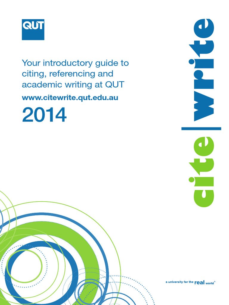 QUT APA Referencing Guide | PDF | Citation | Essays
