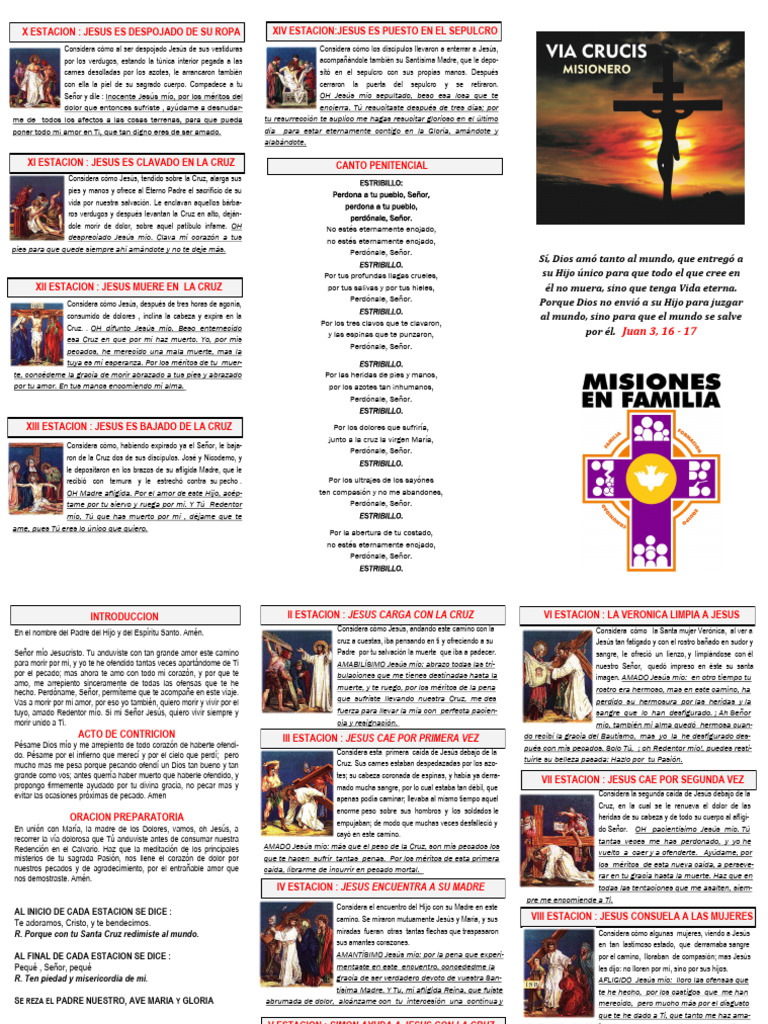 Triptico Viacrucis 2020 | PDF | Jesús | María, madre de Jesús