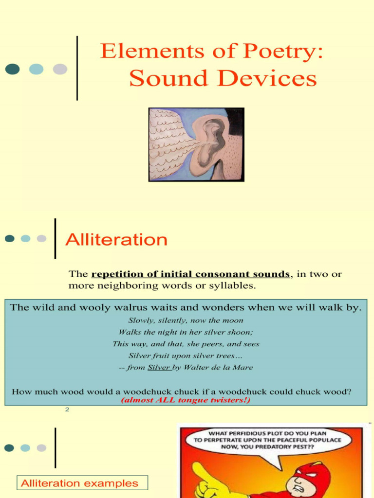 Literary Devices: Alliteration, Assonance, Consonance | PDF