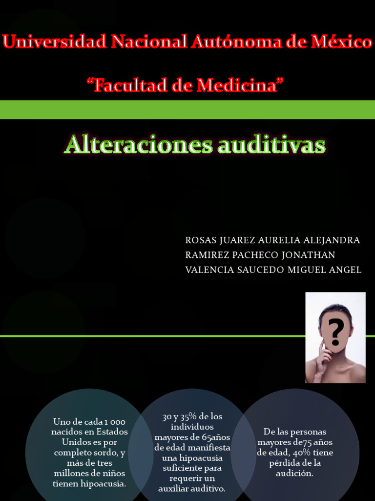 Alteracion de La Audicion | PDF