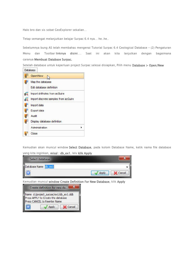 Tutor Database Geologi Nikel | PDF