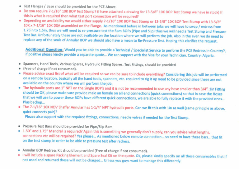 End User Clarifications. | PDF