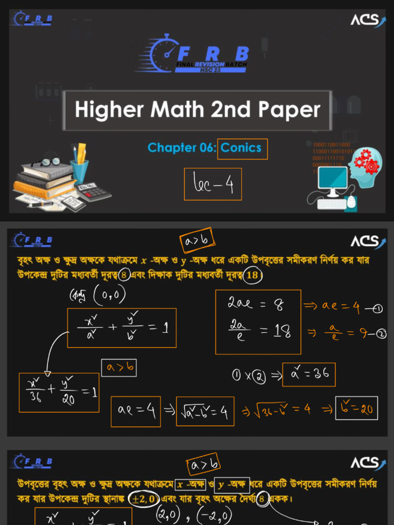 Conics Lec 4 (FRB 23) | PDF