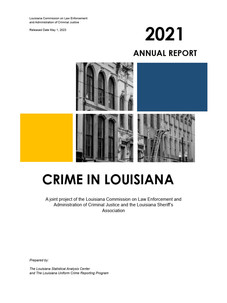 Crime in Louisiana Publication FINAL For Production v3L | PDF | Uniform ...