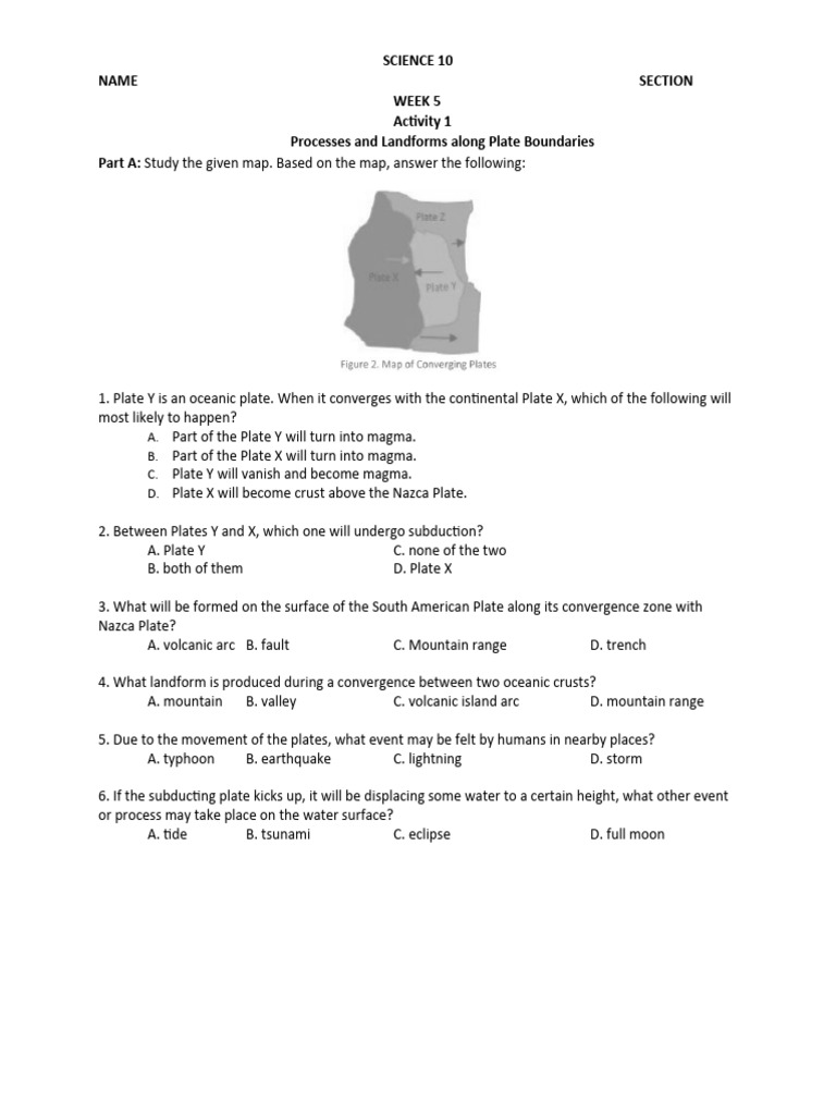 Week 5 Processes and Landforms Along Plate Boundaries | PDF | Plate ...