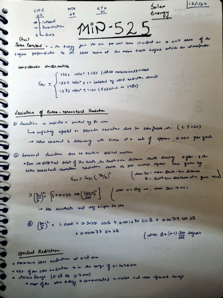 MIN 525 Pre MTE | PDF