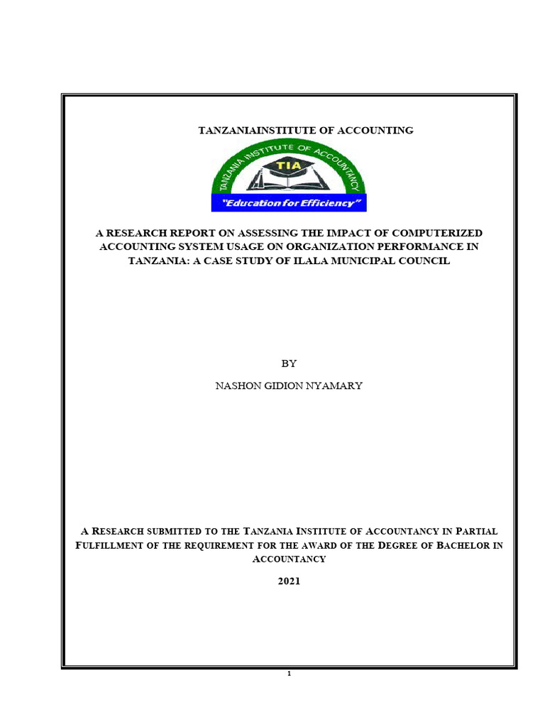 Nashoni Report | PDF | Accounting | Business
