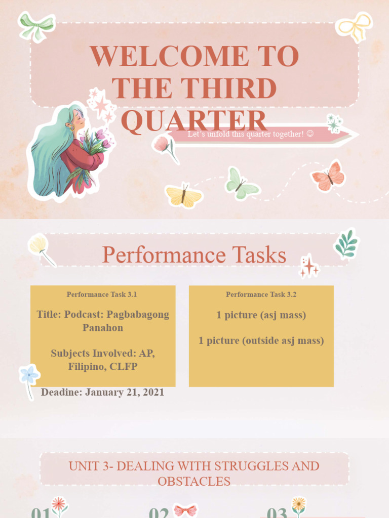 CLFP 3rd Quarter Topics | PDF | David | Goliath