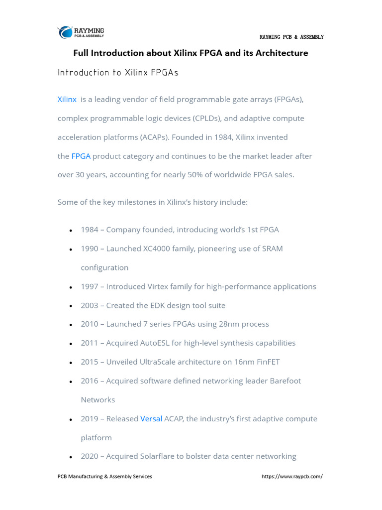 Full Introduction About Xilinx FPGA and Its Architecture | PDF | Field ... Full Introduction About Xilinx FPGA and Its Architecture | PDF | Field ...
