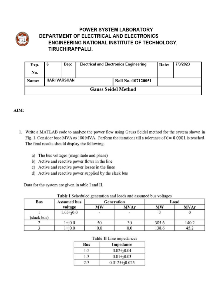 Report6 Pdf Applied Mathematics Electricity