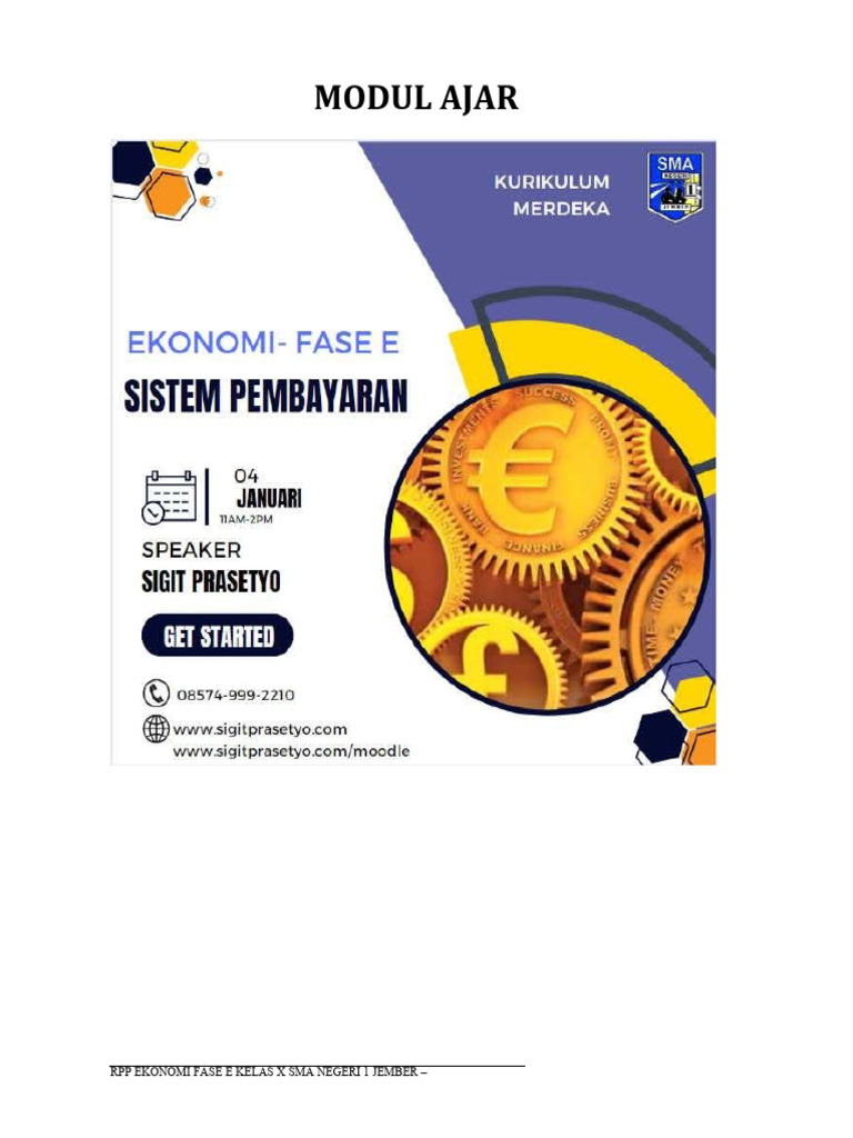Modul Ajar Sistem Pembayaran | PDF Modul Ajar Sistem Pembayaran | PDF