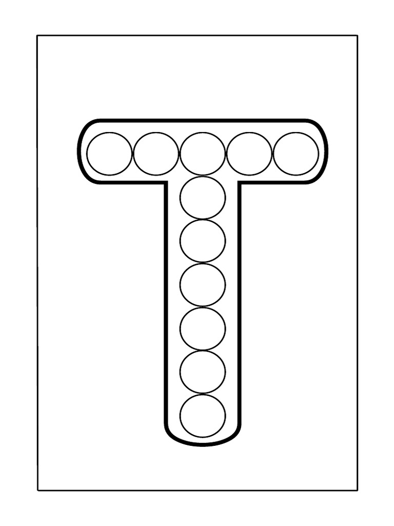 Dot Marker Worksheet A To E | PDF