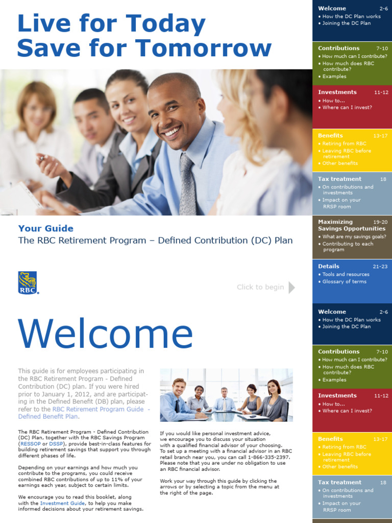 RBC DC Plan Guide for Employees | PDF | Retirement | Pension