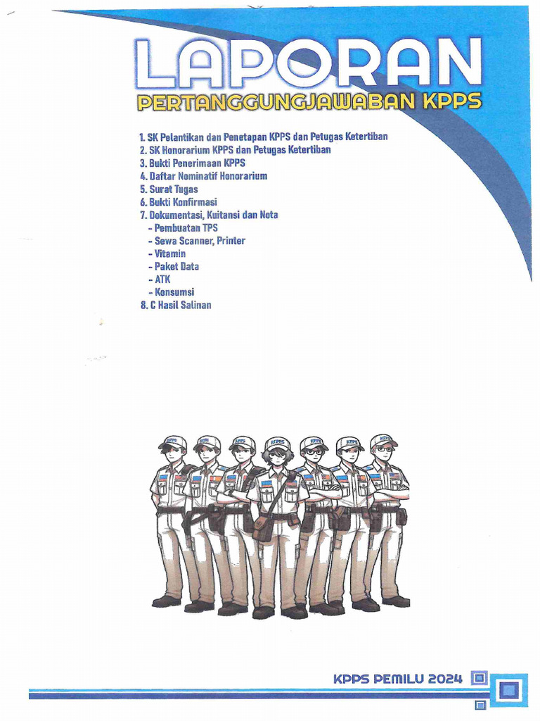 Laporan Pertanggungjawaban Kpps Tps 008 | PDF