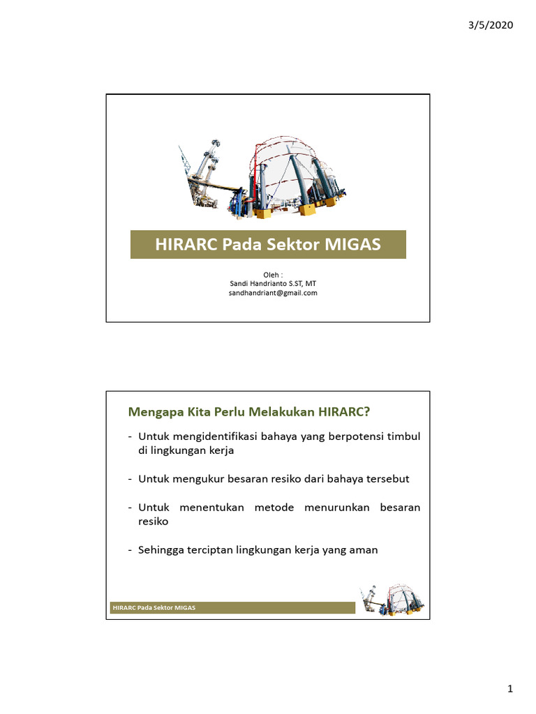 HIRARC Sektor Migas: Metode & Langkah | PDF