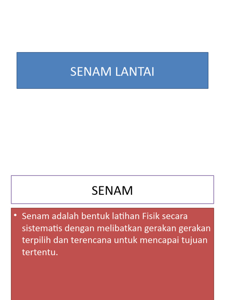 Materi Senam Senam Lantai | PDF