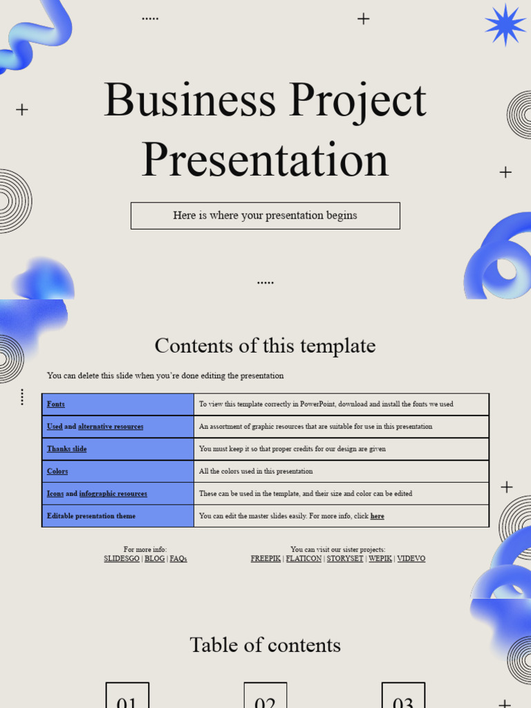 Business Project Presentation by Slidesgo | PDF | Planets | Mercury (Planet)