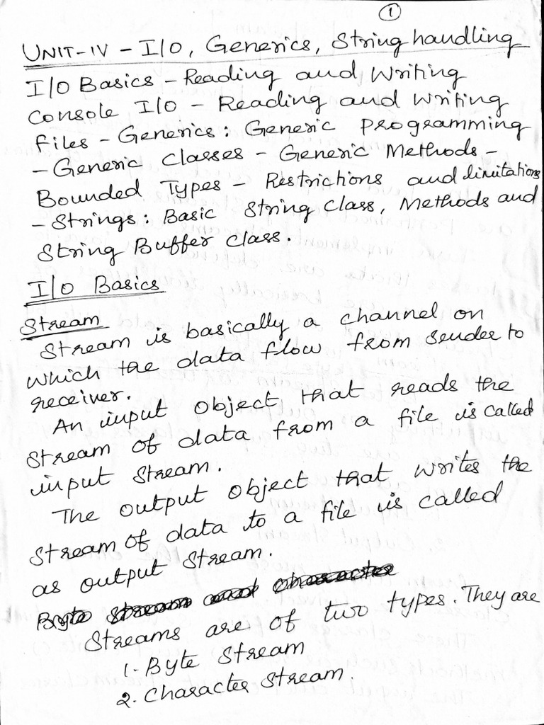 OOPS - Unit IV 08-Dec-2022 11-36-10 | PDF