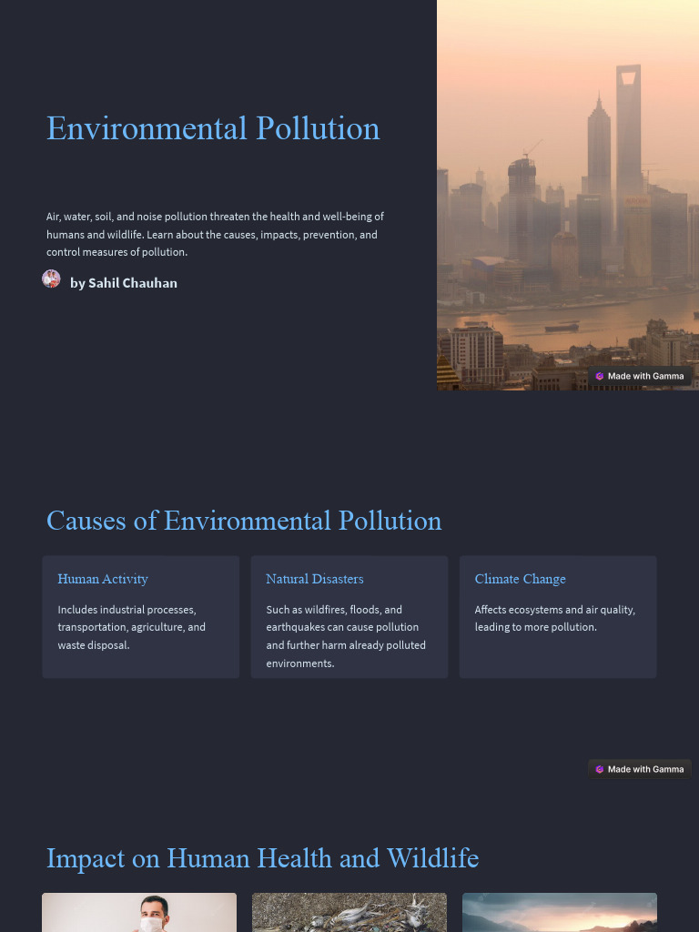Environmental Pollution Overview | PDF | Pollution | Waste
