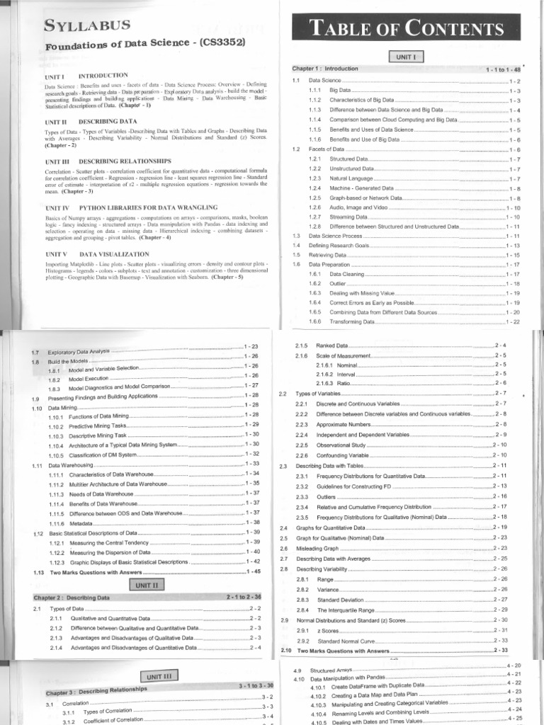 FDS Book | PDF