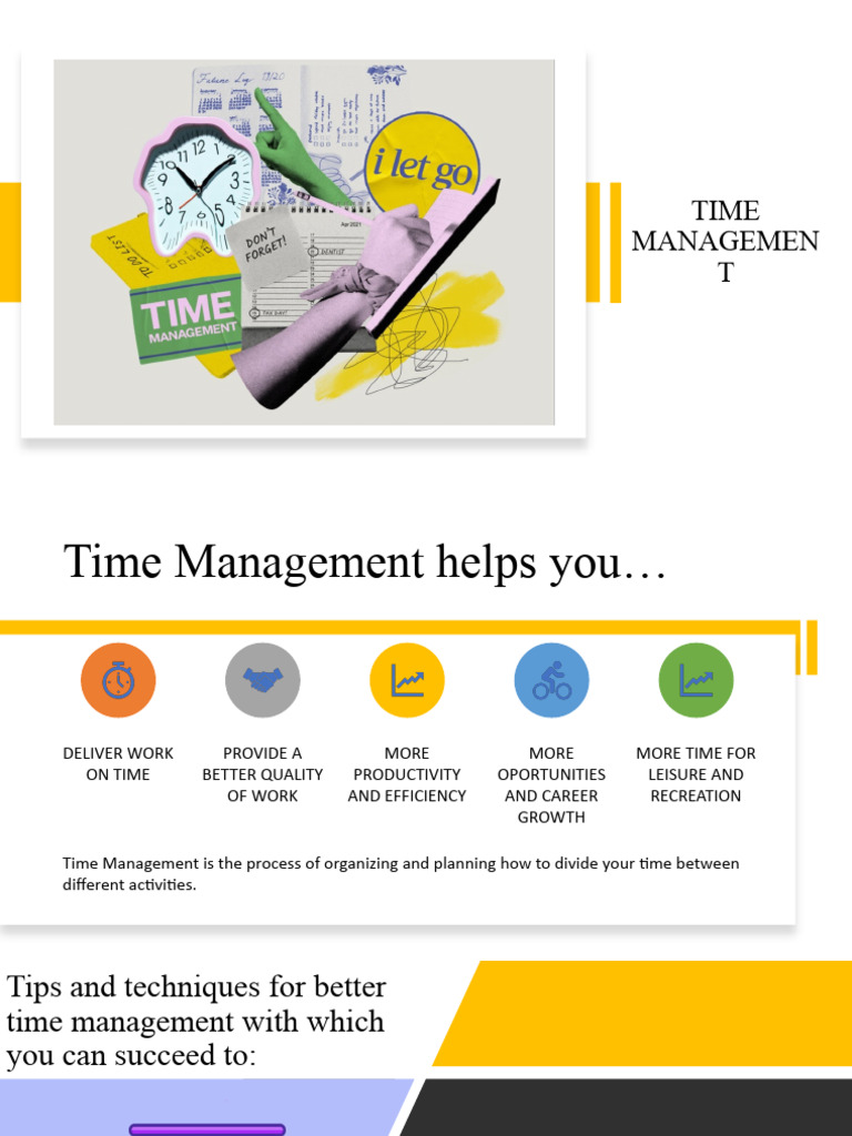 Time Management Project Pdf Time Management Professional Skills