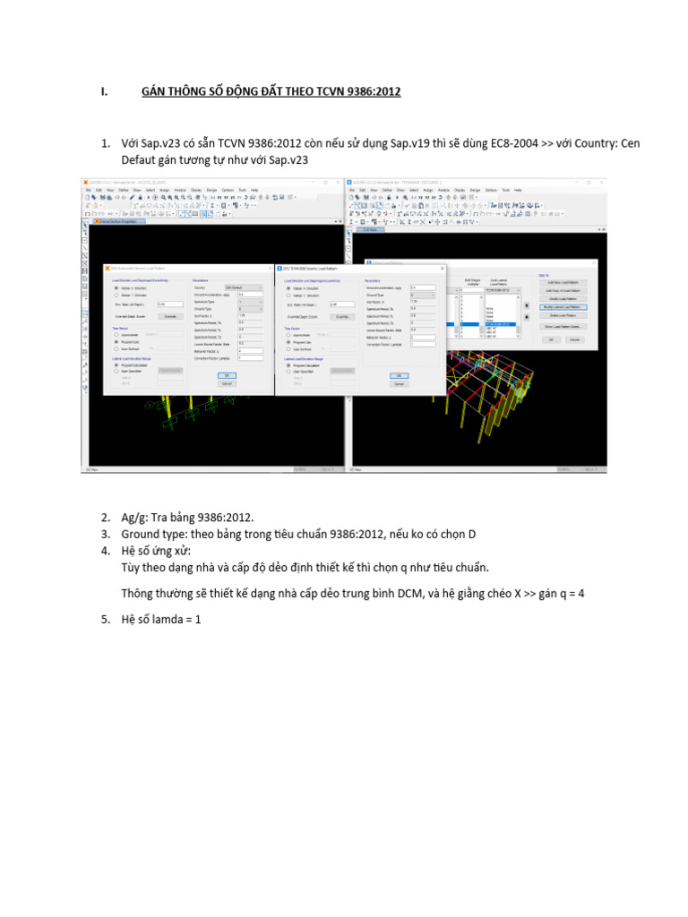 Gan Tai Dong Dat MH Sap2000 | PDF