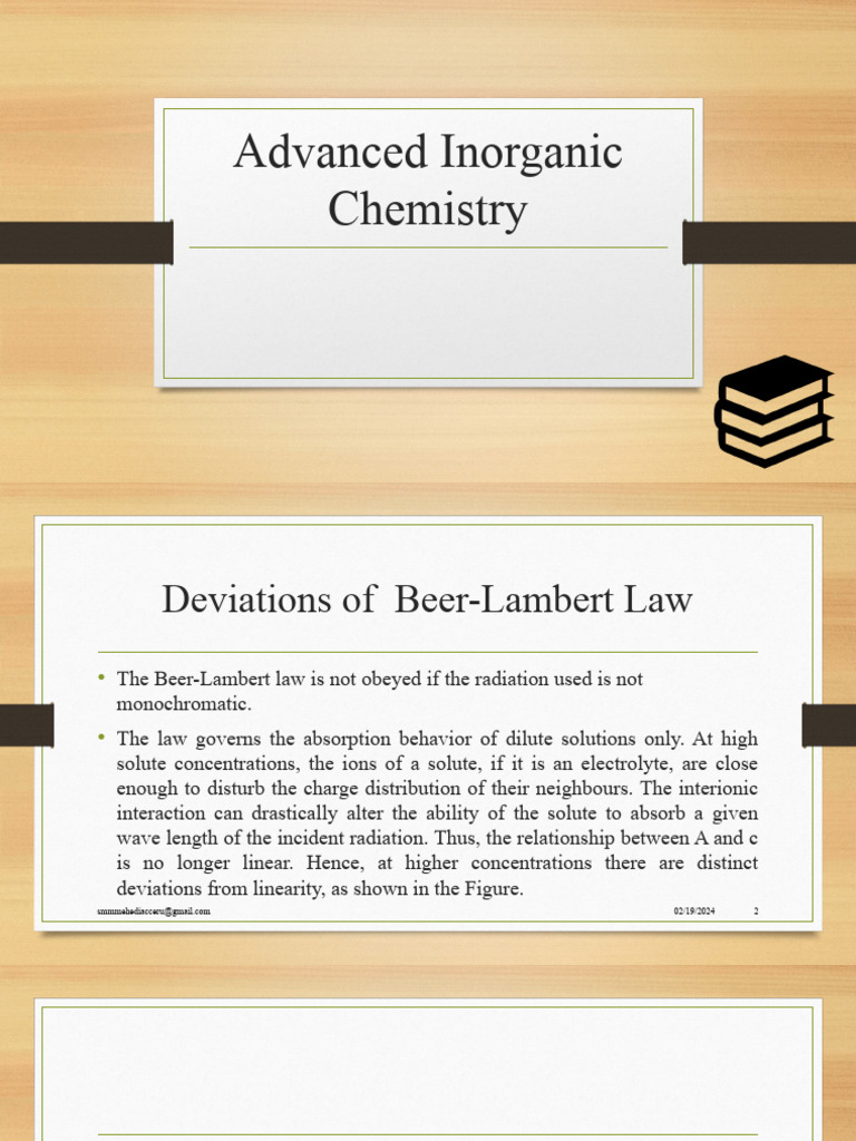 Advanced Inorganic Chemistry | PDF | Chemistry | Titration