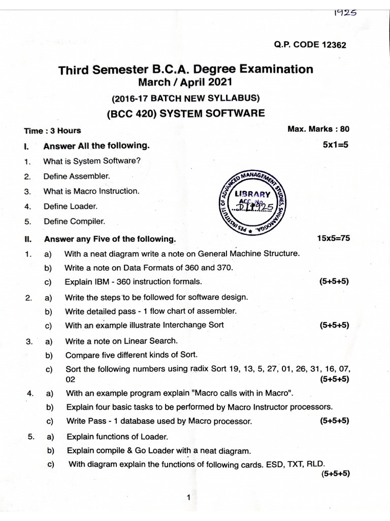 System Software | PDF