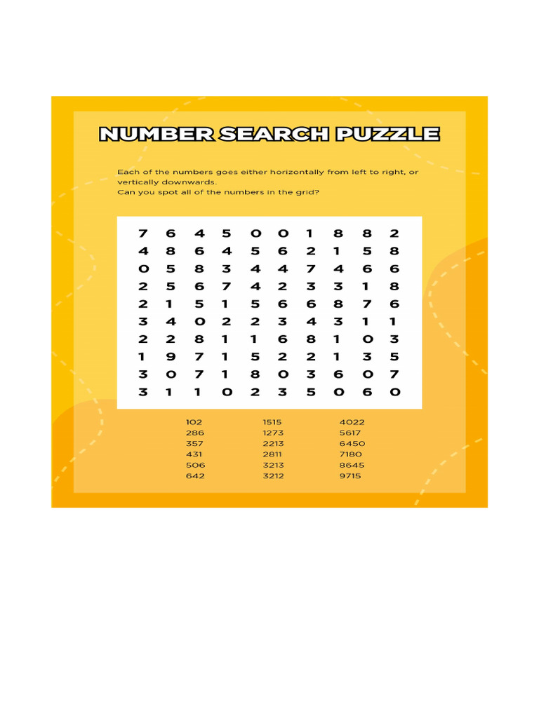Printable Number Search Worksheets 01n 6233.Jpg | PDF