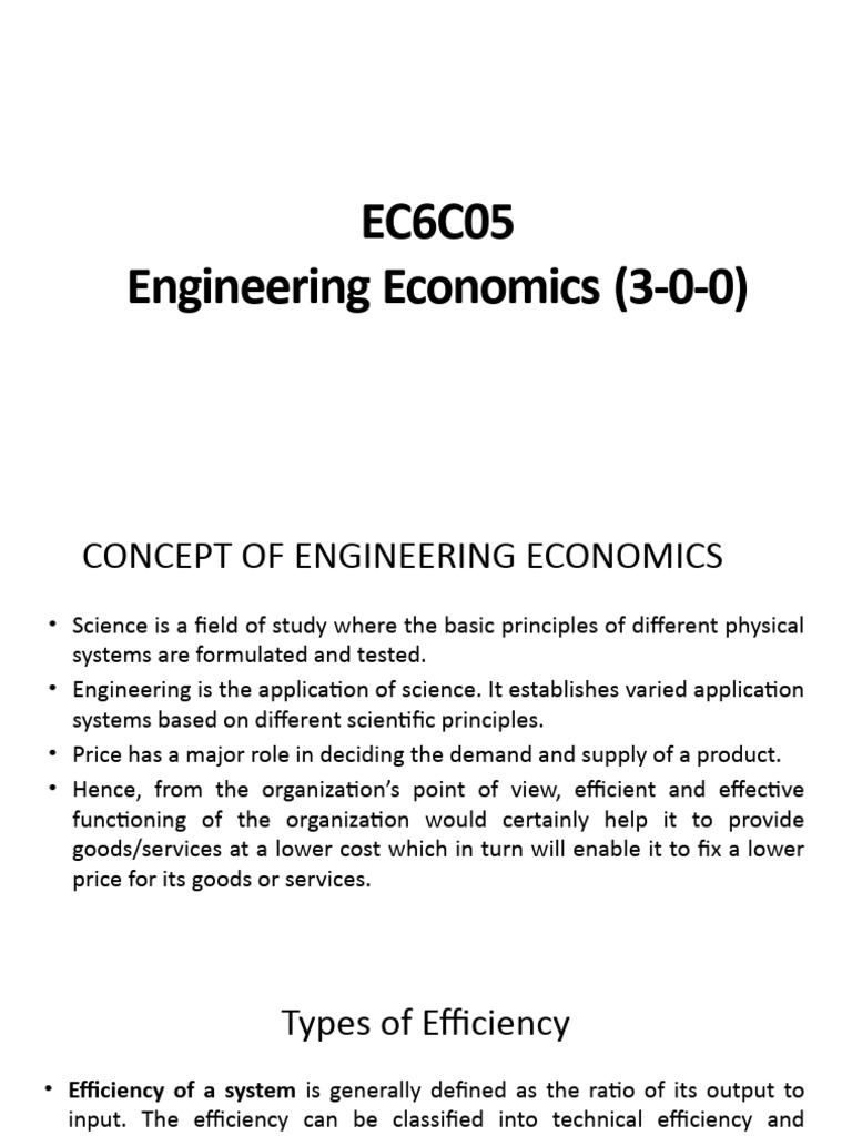 Understanding Engineering Economics Concepts | PDF | Net Present Value ...