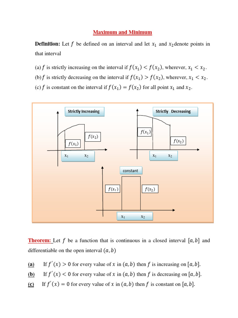 05 - Maximum and Minimum - IJ | PDF | Applied Mathematics | Analysis