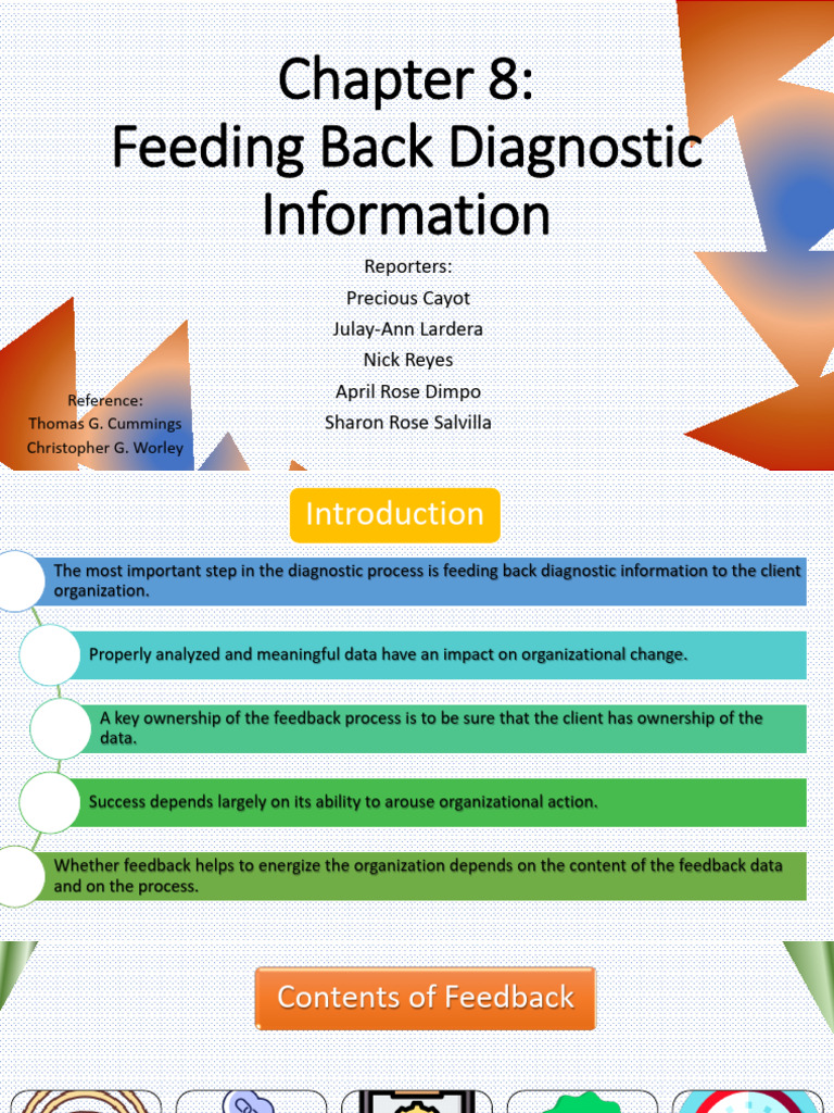 Chapter 8-Feeding Back Diagnostic Information | PDF | Information | Data