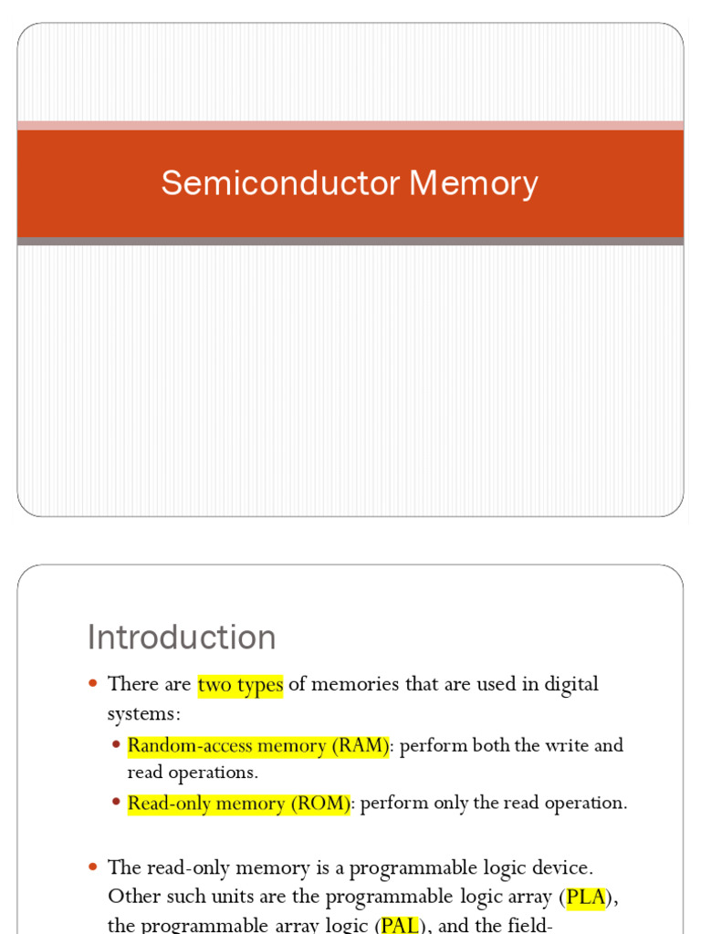 DSD Memory | Download Free PDF | Random Access Memory | Dynamic Random Access Memory