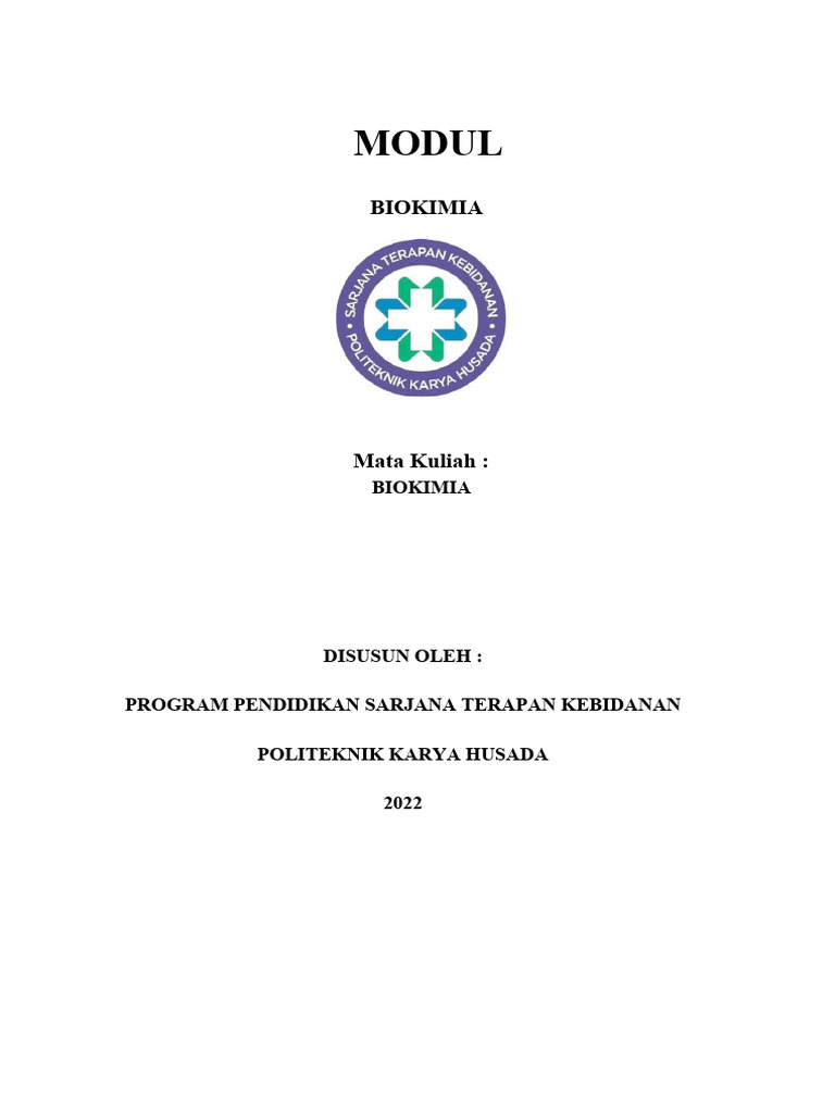 Contoh Modul Biokimia | PDF